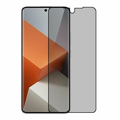 Скрин Мобайл защитный экран для Xiaomi Redmi Note 13 Pro+ из нано стекло 9H приватное