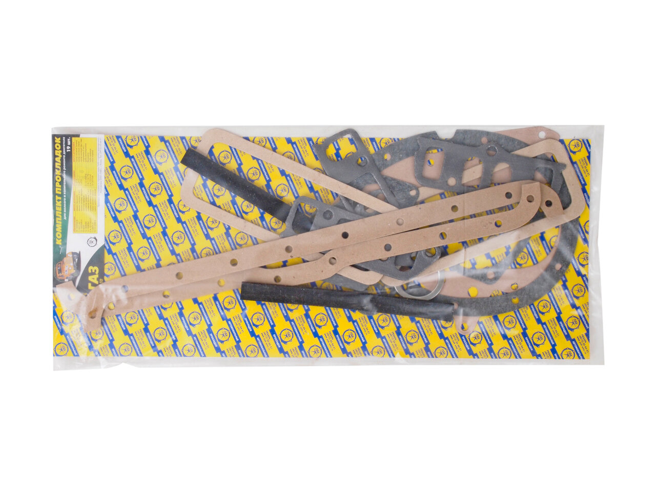 Прокладка двигателя ГАЗ-51,52 полный комплект (19шт.) паронит пак-авто