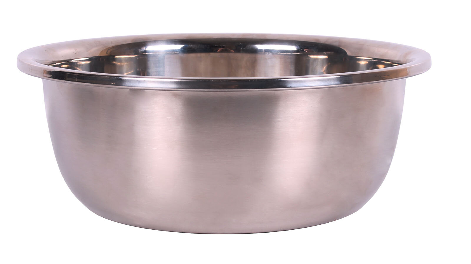 Таз, нержавеющая сталь, 36см, круглый, полированный, хром, без бренда