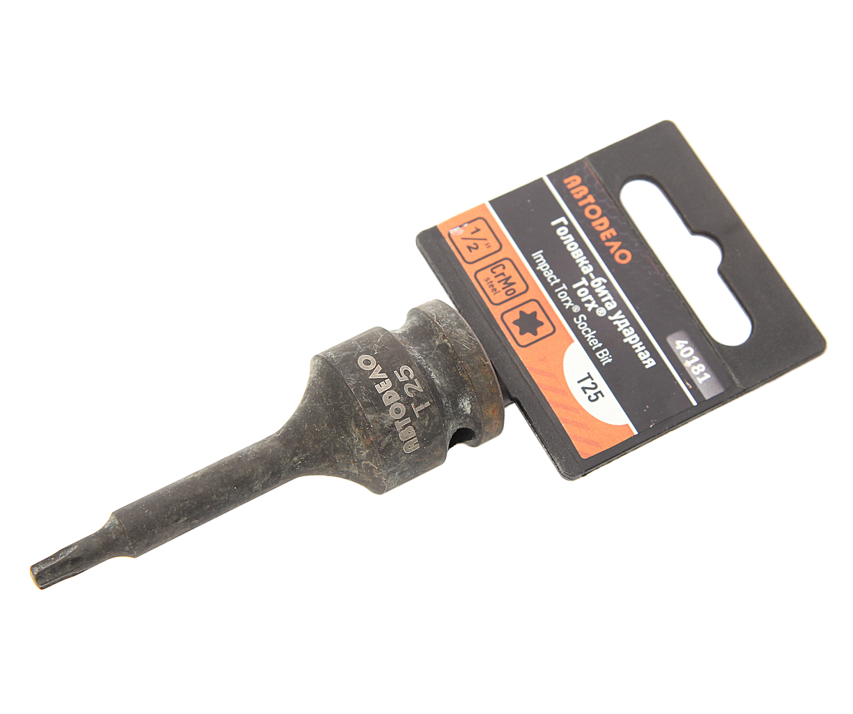 Бита-головка 1/2" TORX T25х78мм ударная автодело