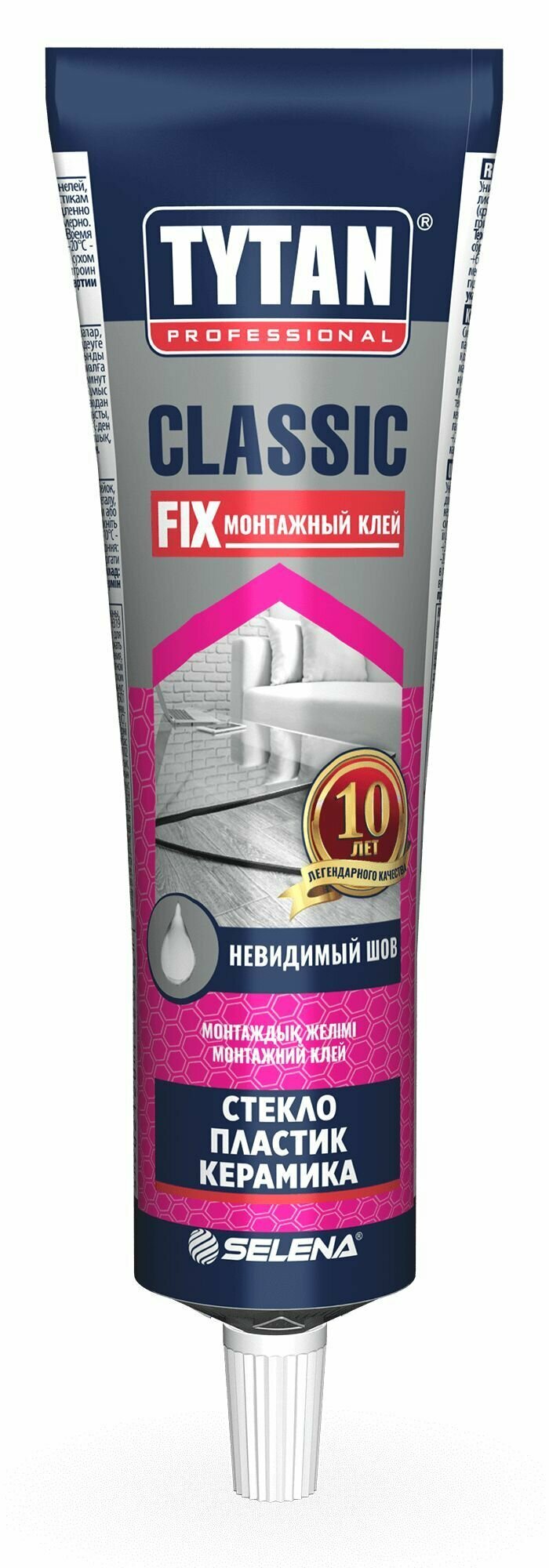 Монтажный клей Tytan Professional Classic Fix (стекло, пластик, керамика) бесцветный 100мл