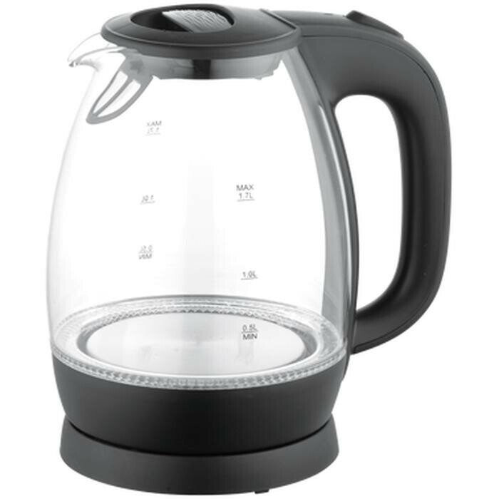 Чайник RENOVA KT17G-08B / Термостойкое стекло / Объем 1.7 л