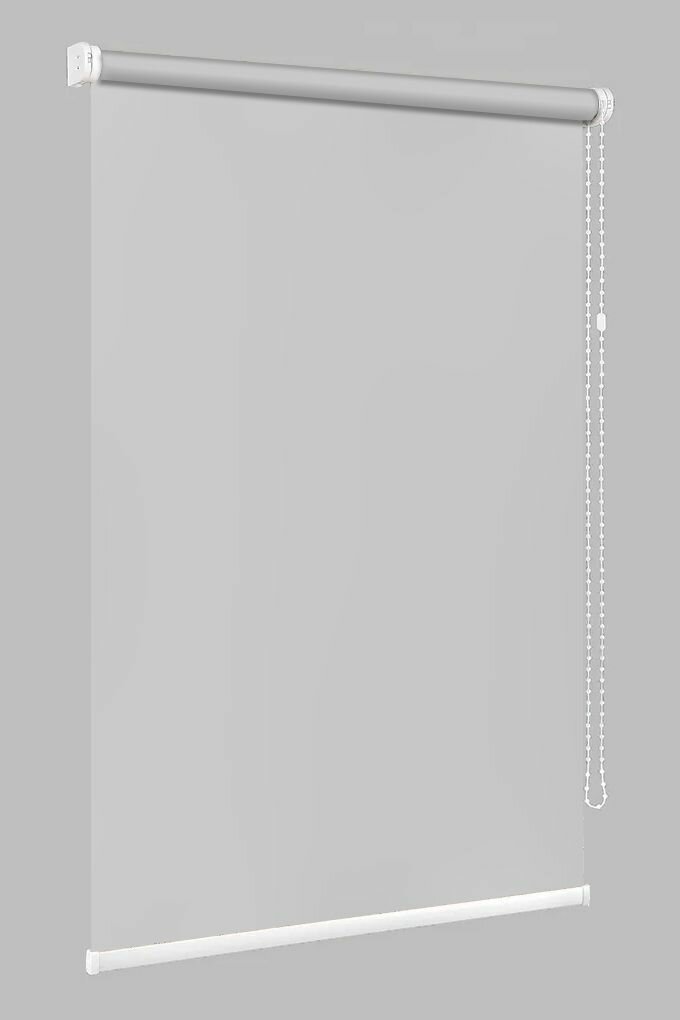 Рулонные шторы Люкс серый 28х165 см