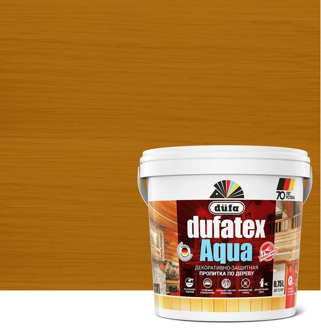 Пропитка для дерева водная цвета сосна Dufatex aqua 0.75 л