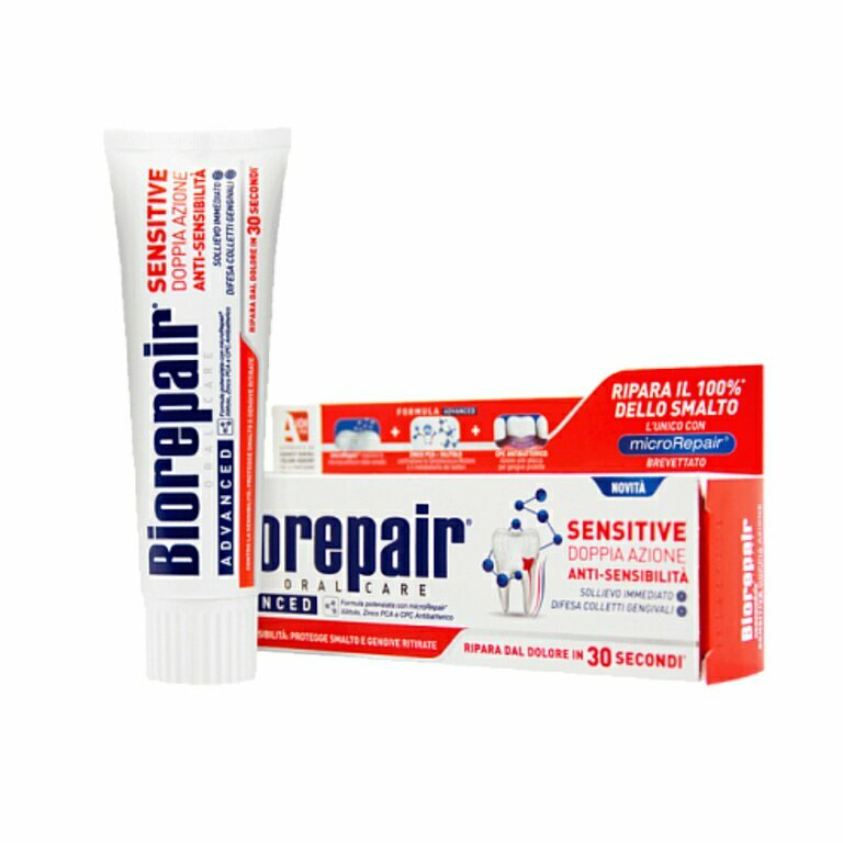 BIOREPAIR Sensitive Double Action Toothpaste Зубная паста Двойное действие 75 мл