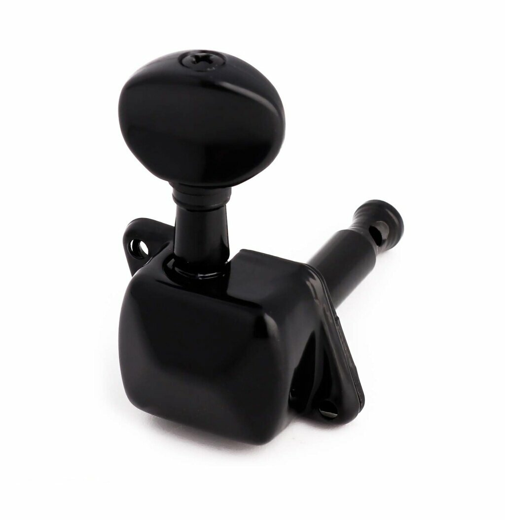 Колки для электрогитары 6 в линию, PARTSLAND MH-16-BK-6L, черные