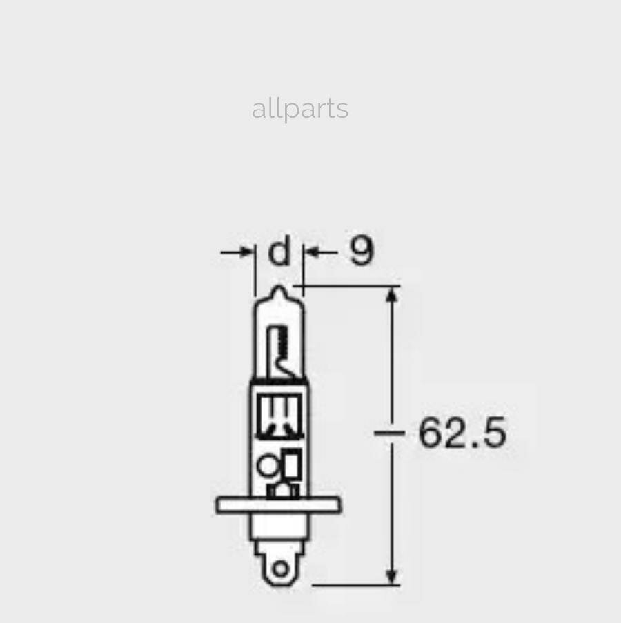 OSRAM 6415001B Лампа H1 12V 55W P14.5s ORIGINAL LINE качество оригинальной з/ч (ОЕМ) 1 шт.
