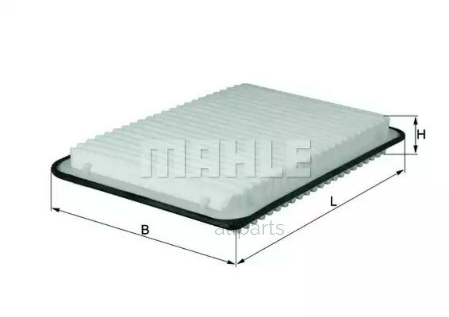 MAHLE LX1921 Фильтр воздушный MAZDA: 2 (DE) 1.3i/1.3BiFuel/1.3MZR/1.5i/1.5MZR 07-15, 3 (BK) 1.4i 16V/1.6i 16V 03-09, 3 (BL) 1.6MZR 09-