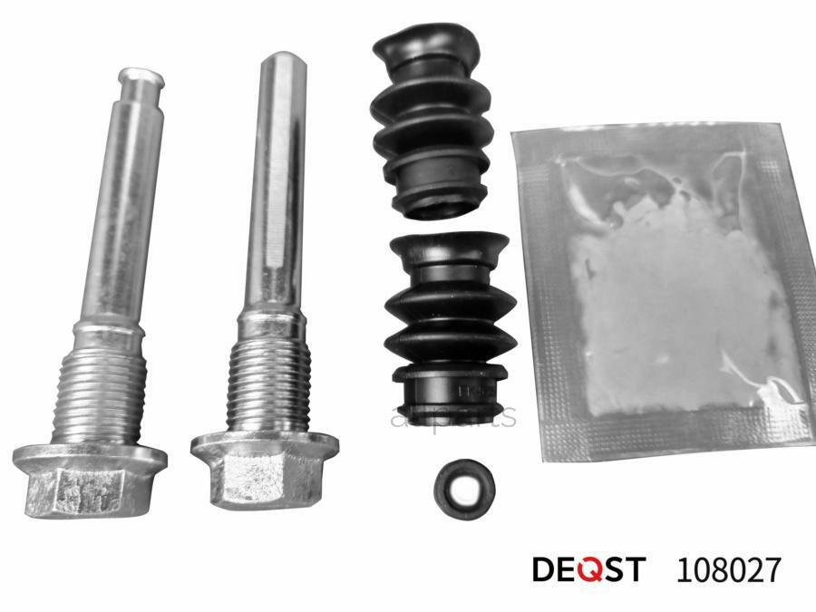 DEQST 108027 Комплект направляющих тормозного суппорта переднего (направляющая o 11/15mm, суппорт akebono).