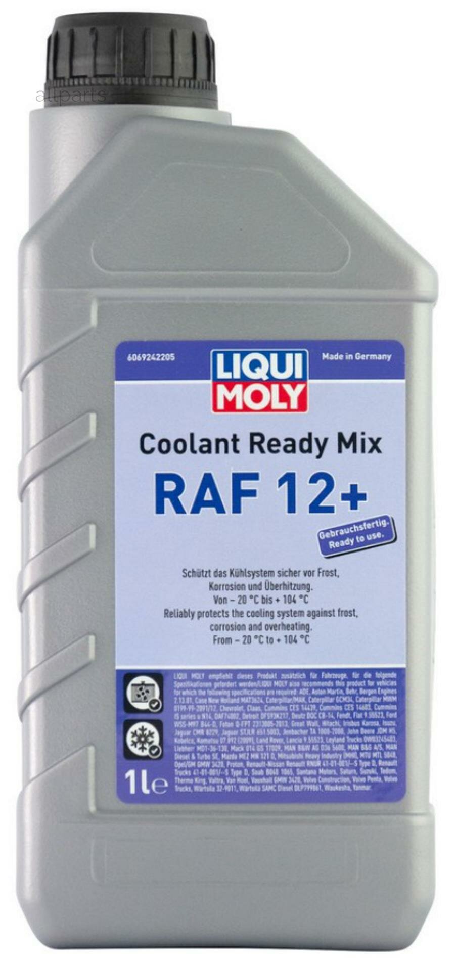 LIQUI MOLY 6924 Антифриз Coolant Ready Mix RAF12+ (1л)