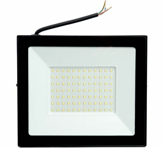 Светодиодный прожектор SAFFIT sfl90-100 ip65 100w 4000k черный, 55230