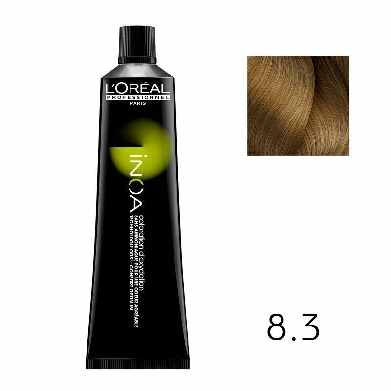 L'Oreal Professionnel Inoa Fundamental 60GRM V049 Краска для волос Inoa Базовый Золотистый 8.3 60 гр