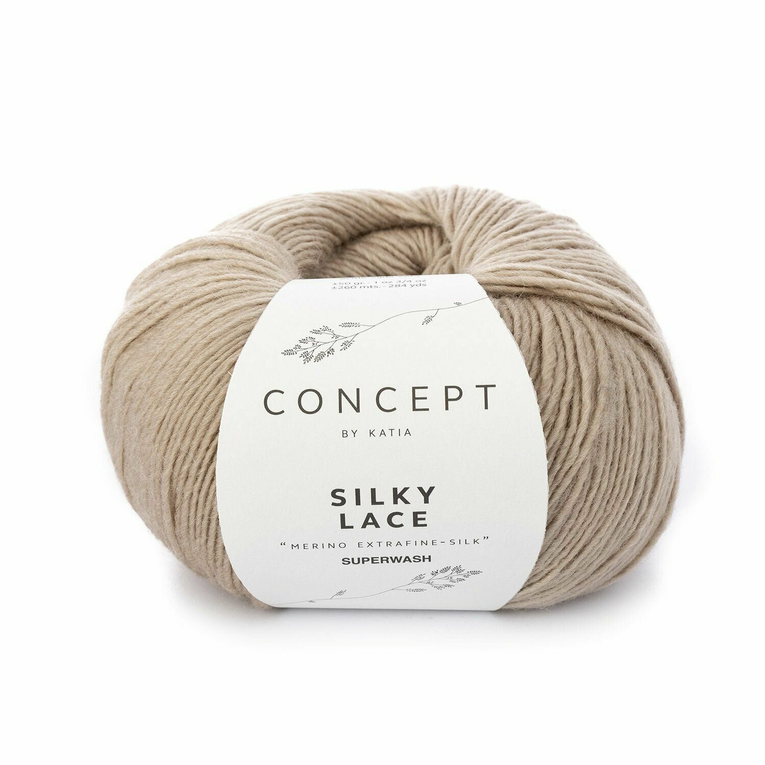 Пряжа для вязания Concept by Katia Silky Lace (151 Beige) 1 моток 50 г/260 м