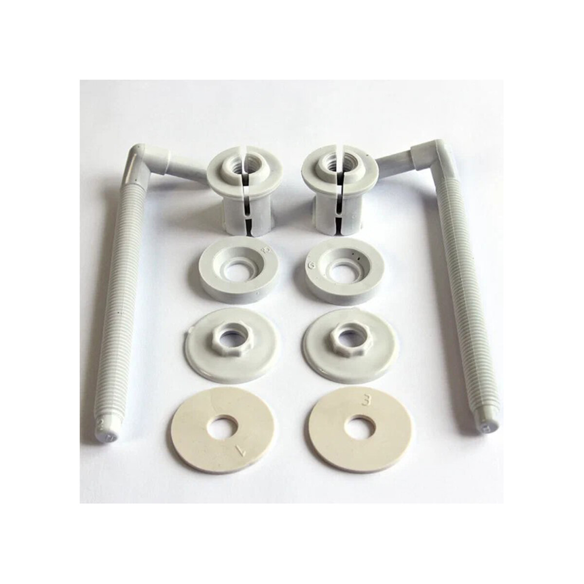 Комплект крепления Инкоэр, для сиденья унитаза, белый, 10 штук