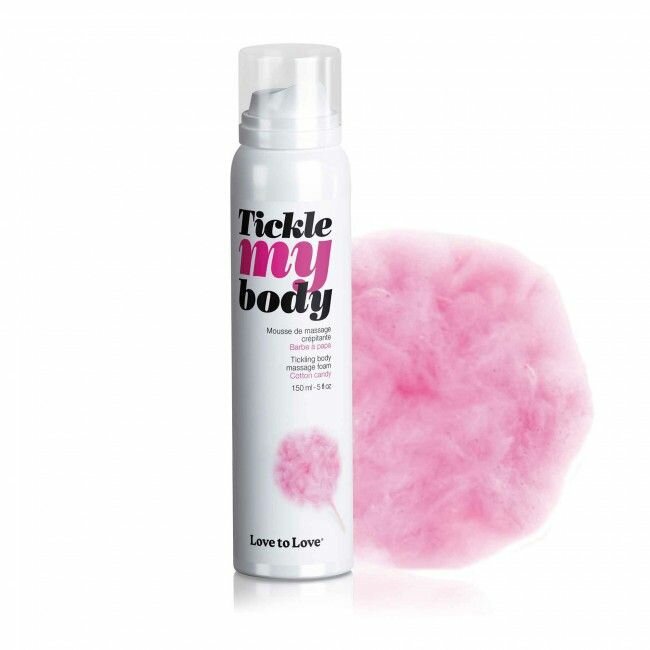 Массажная хрустящая пенка Tickle My Body Cotton Candy с ароматом сладкой ваты - 150 мл, цвет не указан, 150 мл, Унисекс,
