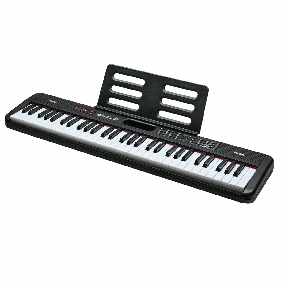 Синтезатор EMILY PIANO EK-7 BK портативный черный 61 клавиша в комплекте сетевой адаптер