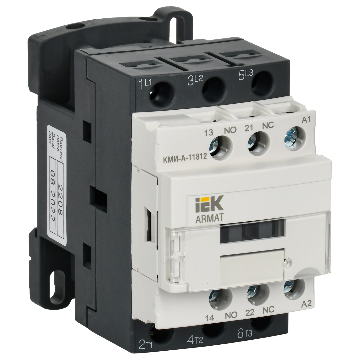 ARMAT Контактор КМИ-А-11812 LC1D 18А 48В/АС3 1НО/1НЗ , IEK AR-ACC-11-018-048-11 (1 шт.)