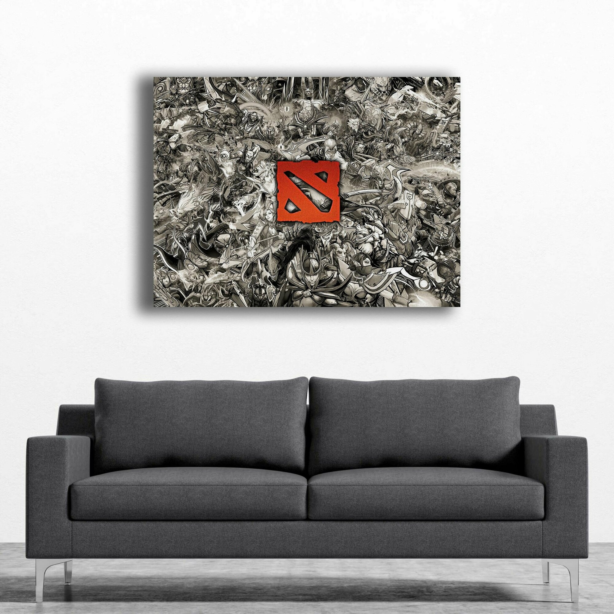 Интерьерная картина на холсте / dead inside / zxc 50*70