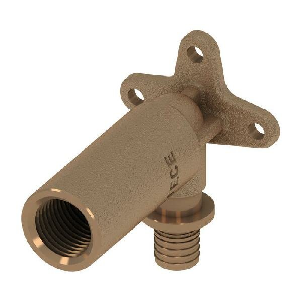 TECE Уголок с настенным креплением, удлиненный, 16 х 1/2' бронза (708614)