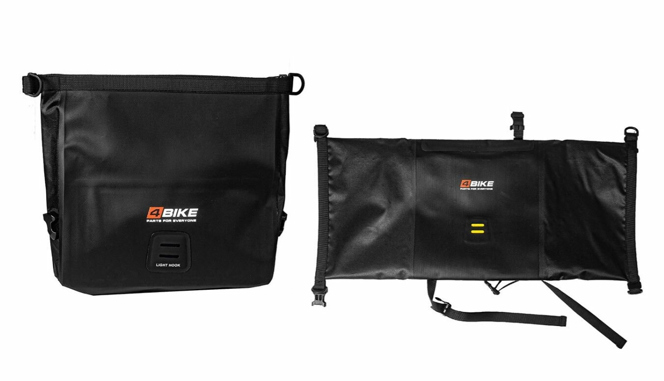Велосумка на руль для байкпакинга 4BIKE Handlebar Set, к-т 2 сумки, 100% влагозащита. ARV000299
