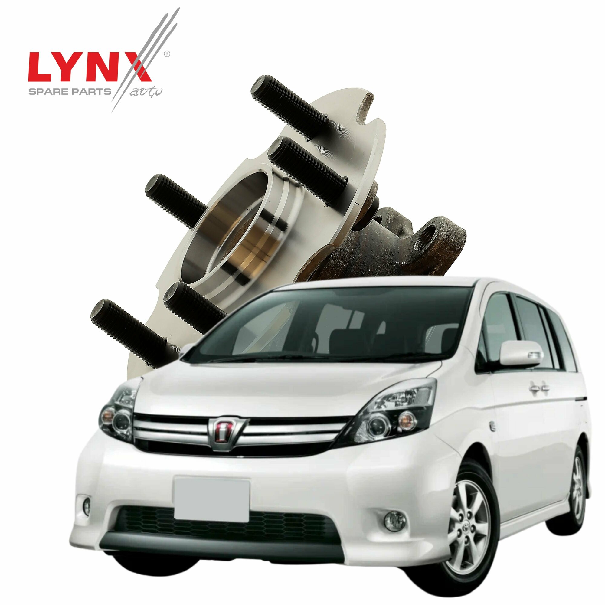 Ступица колеса Toyota Isis (1) / Тойота Исис 2009 2010 2011 2012 2013 2014 2015 2016 2017 / передняя, 1шт, LYNXauto