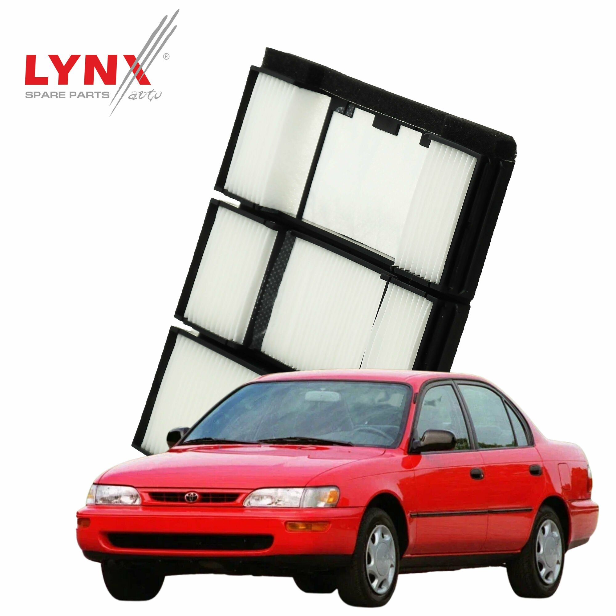 Фильтр салонный Toyota Corolla (7) / Тойота Королла 1991 1992 1993 1994 1995 1996 1997 / 1шт LYNXauto