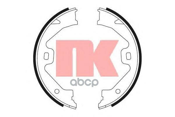 Колодки стояночного тормоза, барабанные (160x20mm) / MG ZT, ROVER 75 99~05 Nk арт. 2740688