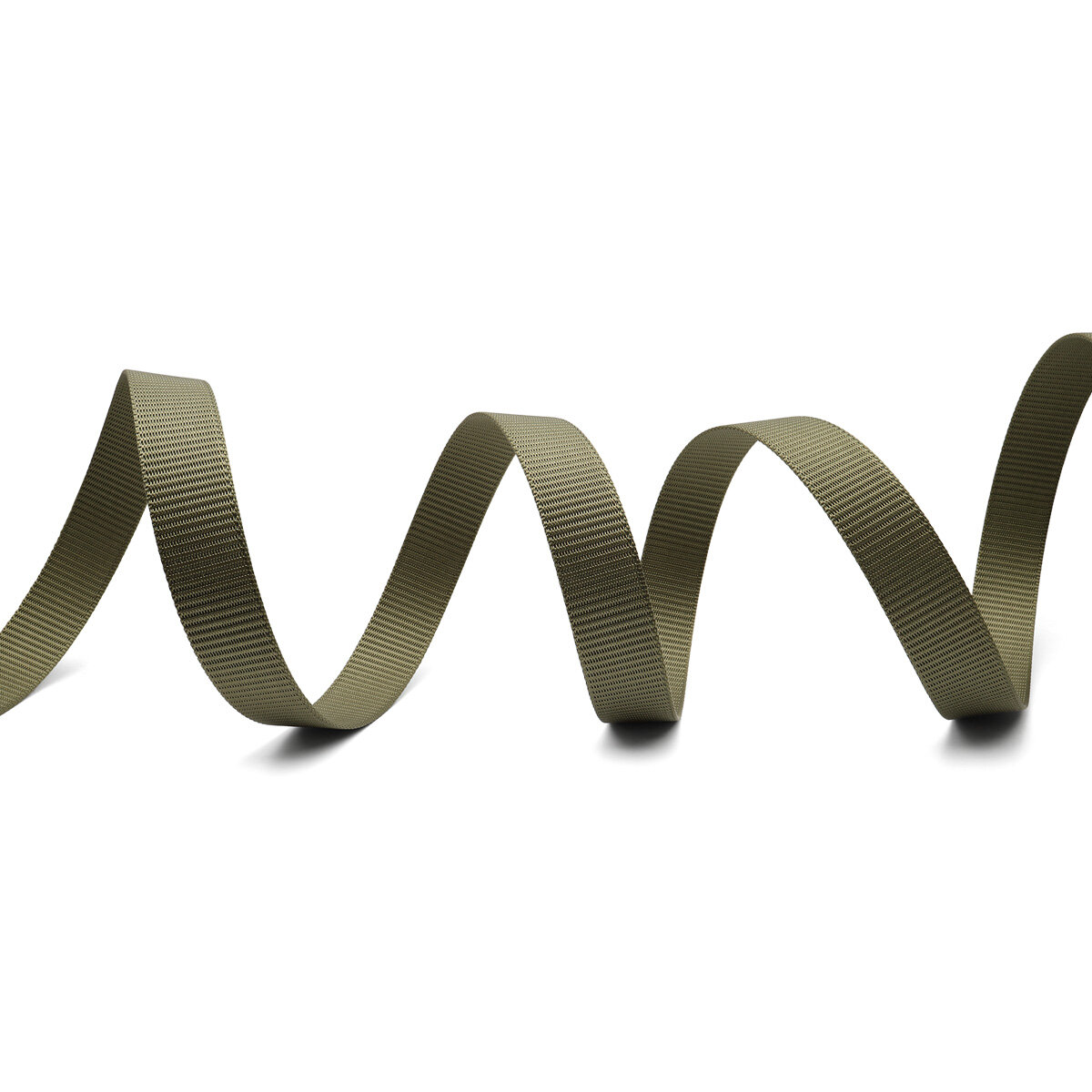 Стропа ременная 35 мм, 25 м, 67 г/м, 100% нейлон, Айрис (хаки)