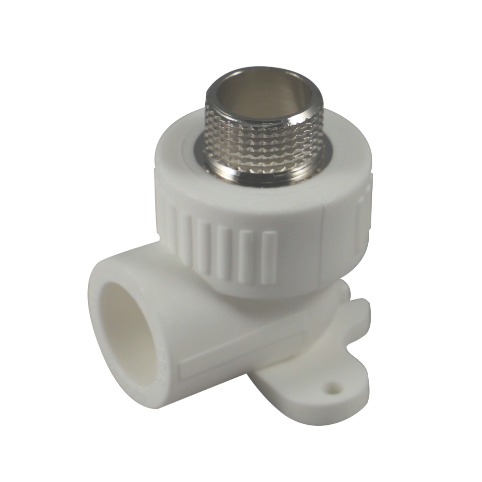 Угол с креплением 20х1/2" наружная резьба полипропиленовый