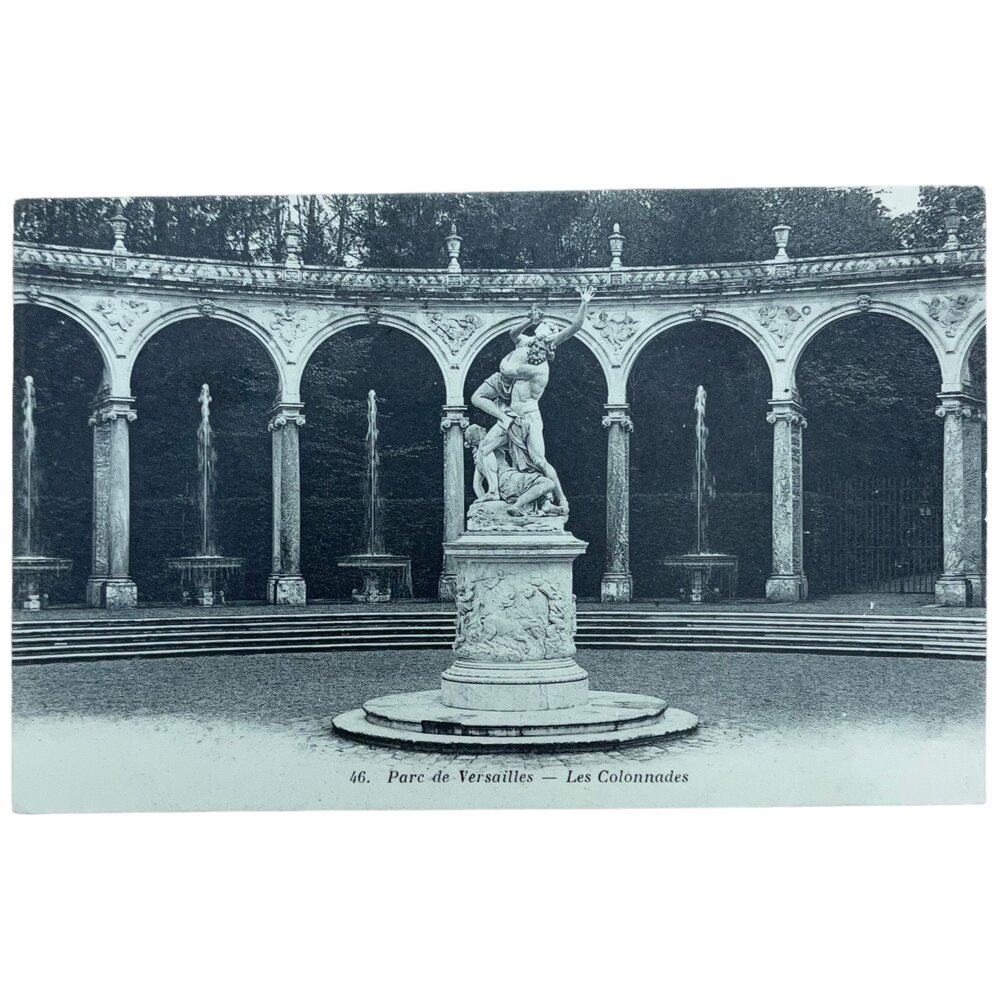 Почтовая открытка "Версальский парк. Колоннады" 1900-1917 гг. Франция