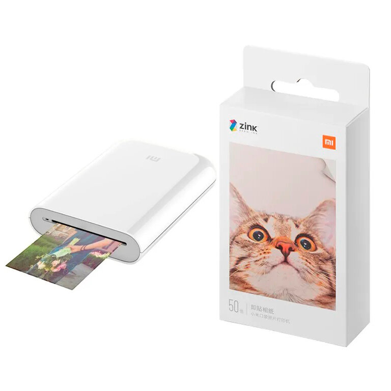 Фотобумага 50 шт для фотопринтера Xiaomi Photo Printer 1S,
