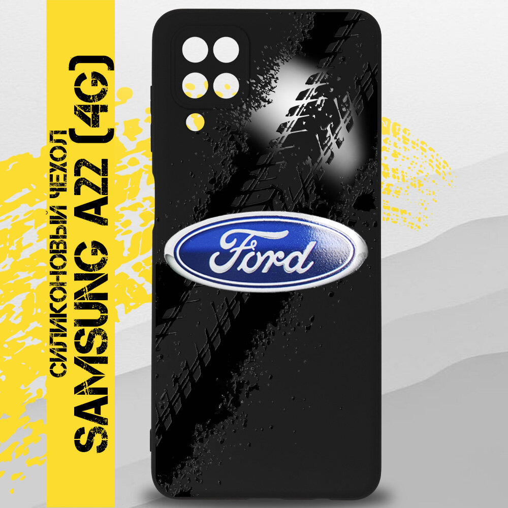 Силиконовый чехол на Samsung A22 с автомобильным мобильным принтом FORD