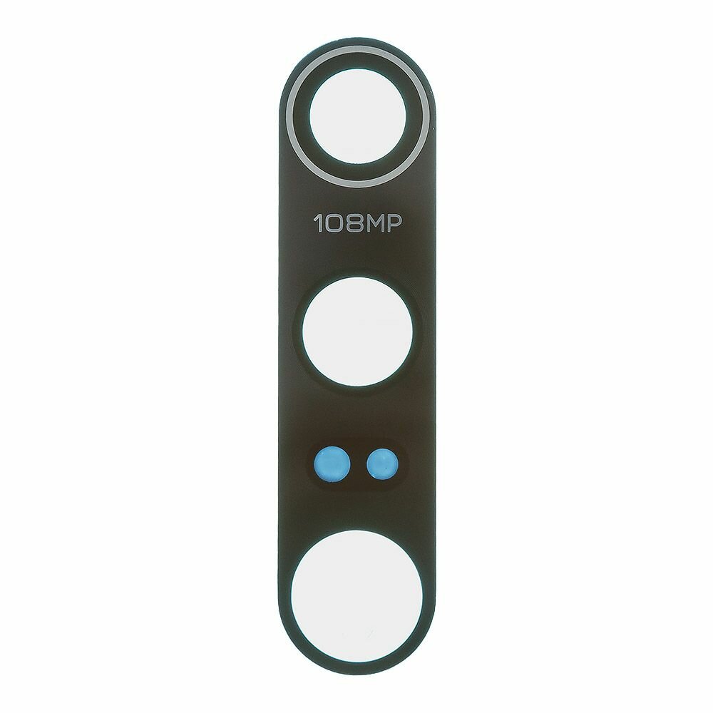 Стекло задней камеры для Xiaomi Mi 10 Pro (M2001J1G) (без рамки), черный