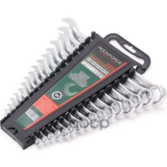 Набор ключей комбинированных 6-19,22,24 мм 16 предметов в пластиковом держателе ROCKFORCE ROCK FORCE арт. RF-5161H