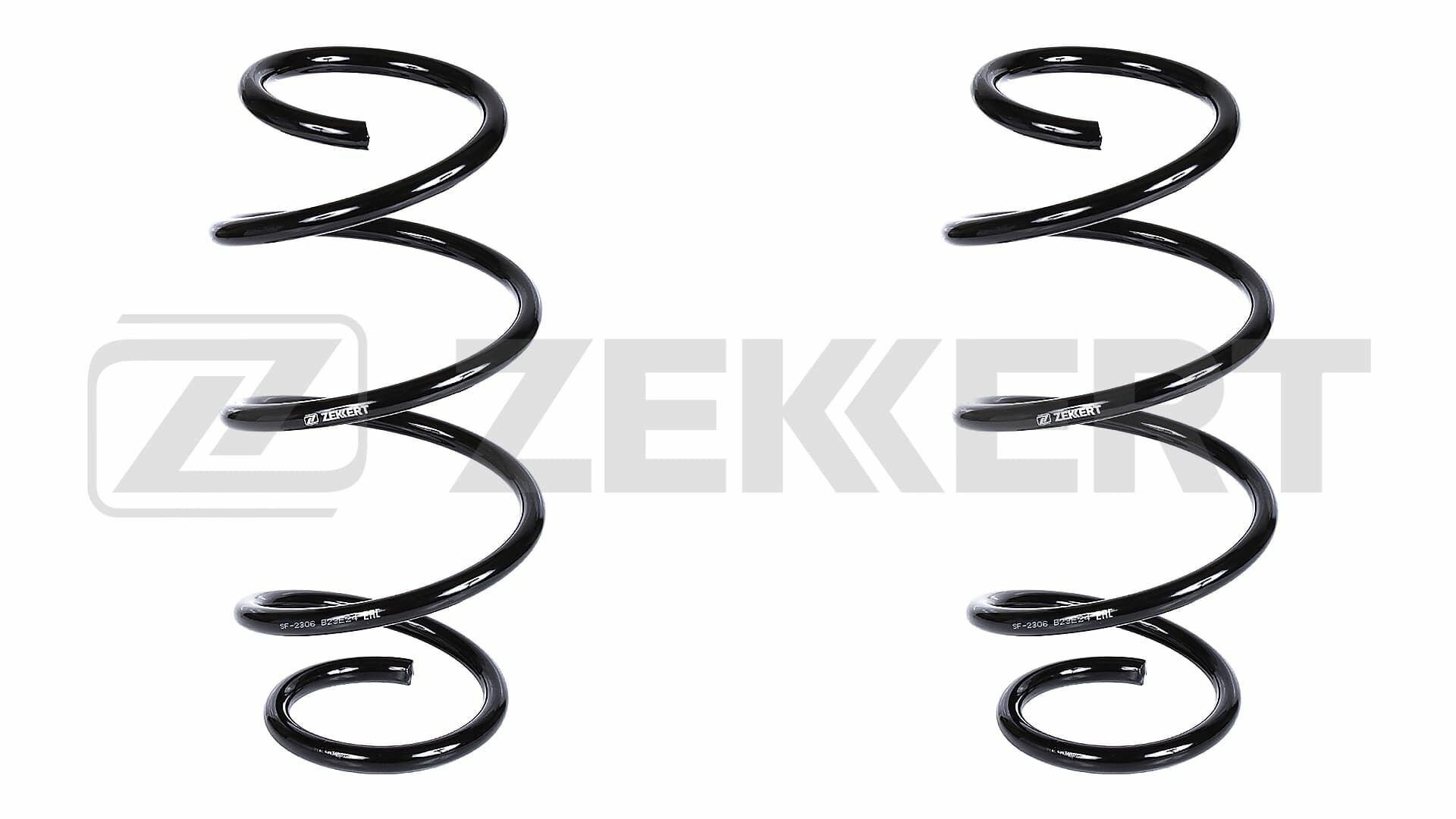 Zekkert Пружины передние Kia Rio 4 с 2017 года, Hyundai Solaris с 2017 года. Комплект - 2 шт.