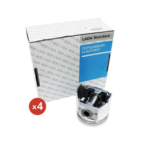 Комплект поршней 2101 (4 поршня + 4 пальца) основной размер 76,0 Класс C (двигатель 2101, 2103)