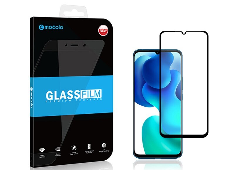 3D/5D защитное стекло MyPads для Xiaomi Mi 10 Lite 5G с закругленными изогнутыми краями которое полностью закрывает экран / дисплей по краям с олеофобным покрытием