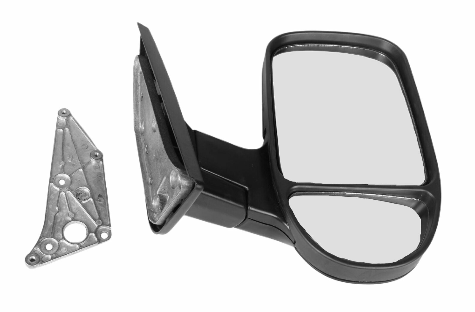 Зеркало боковое для авто ГАЗ-3302 Бизнес, правое, черный матовый