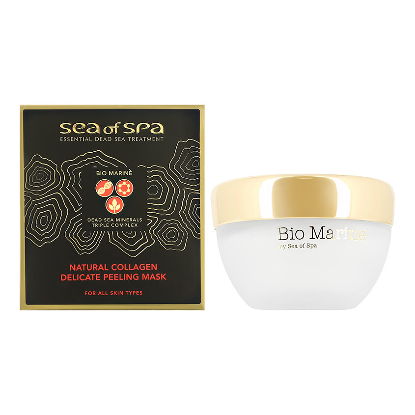 Маска-пилинг для лица `SEA OF SPA` `BIO MARINE` деликатно очищающая с натуральным коллагеном (для всех типов кожи) 50 мл