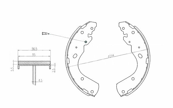 Zekkert Колодки тормозные барабанные задние для Ford Ranger II 99- Mazda B-Serie III IV 99- Mazda BT-50 06-