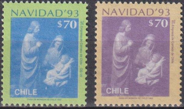 Почтовые марки Чили 1993г. "Рождество" Рождество MNH