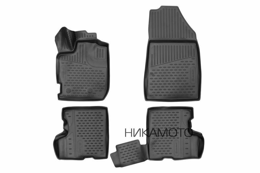 ELEMENT-AUTOFAMILY ELEMENT3DA0N202210K Коврики 3D в салон подходят для RENAULT Duster II 2021 - >, 4шт. (полиуретан)