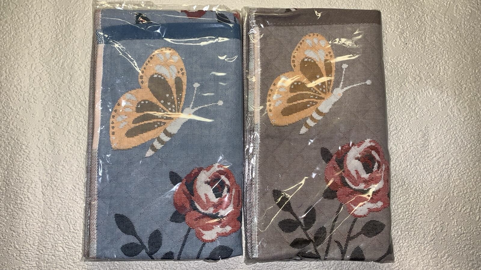 Полотенца кухонные Вайт Текстиль Групп "Лен", хлопок, 2шт, 70x35см, разные цвета