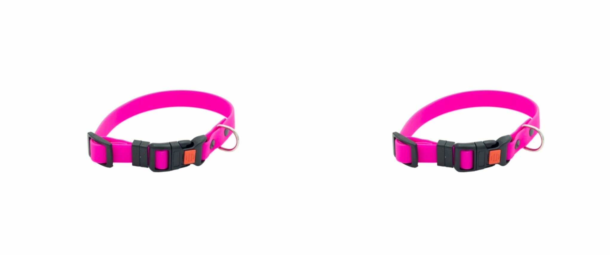 Каскад Ошейник из биотана розовый,15 мм х 20-31 см,2 шт