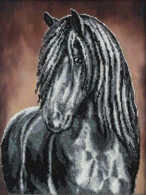 Набор для вышивания Паутинка #Б-1415 Кварц, Вышивка бисером, 28 х 36 см