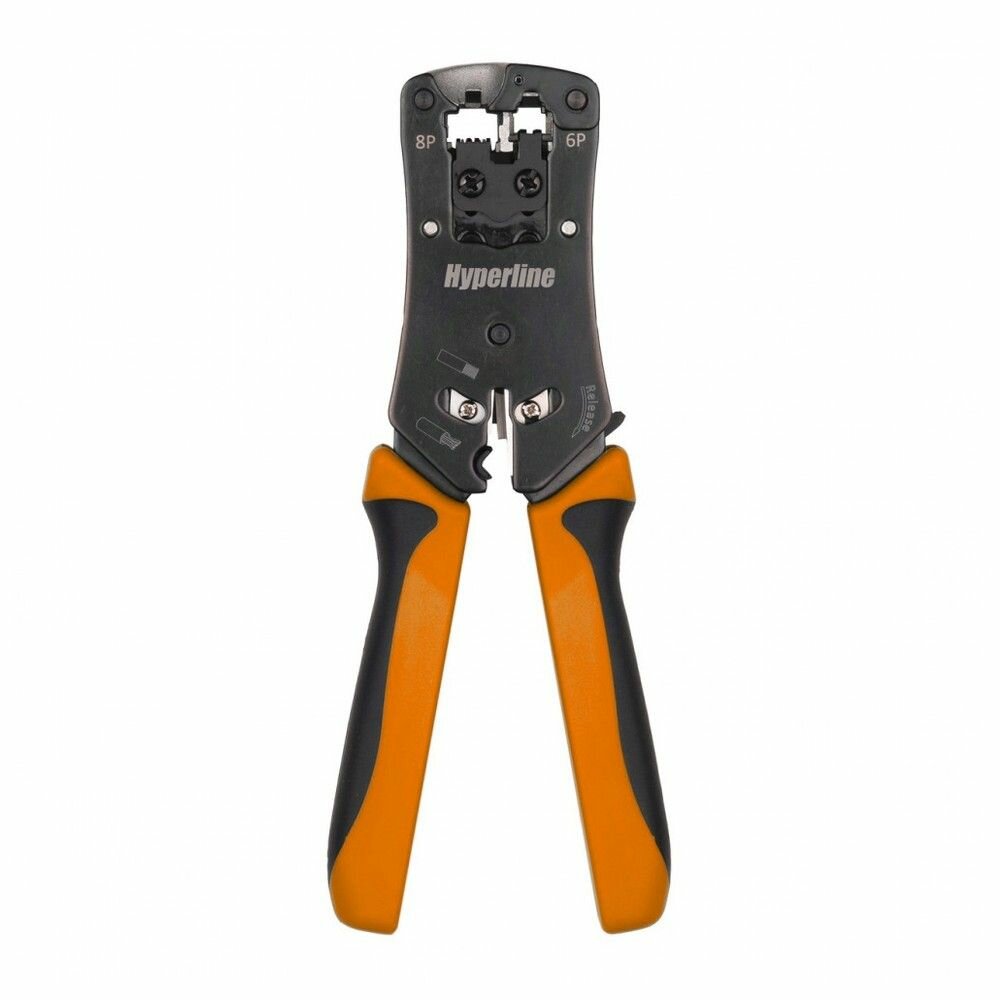 Инструмент обжимной Hyperline HT-N468B для RJ-45, RJ-12, RJ-11, профессиональный