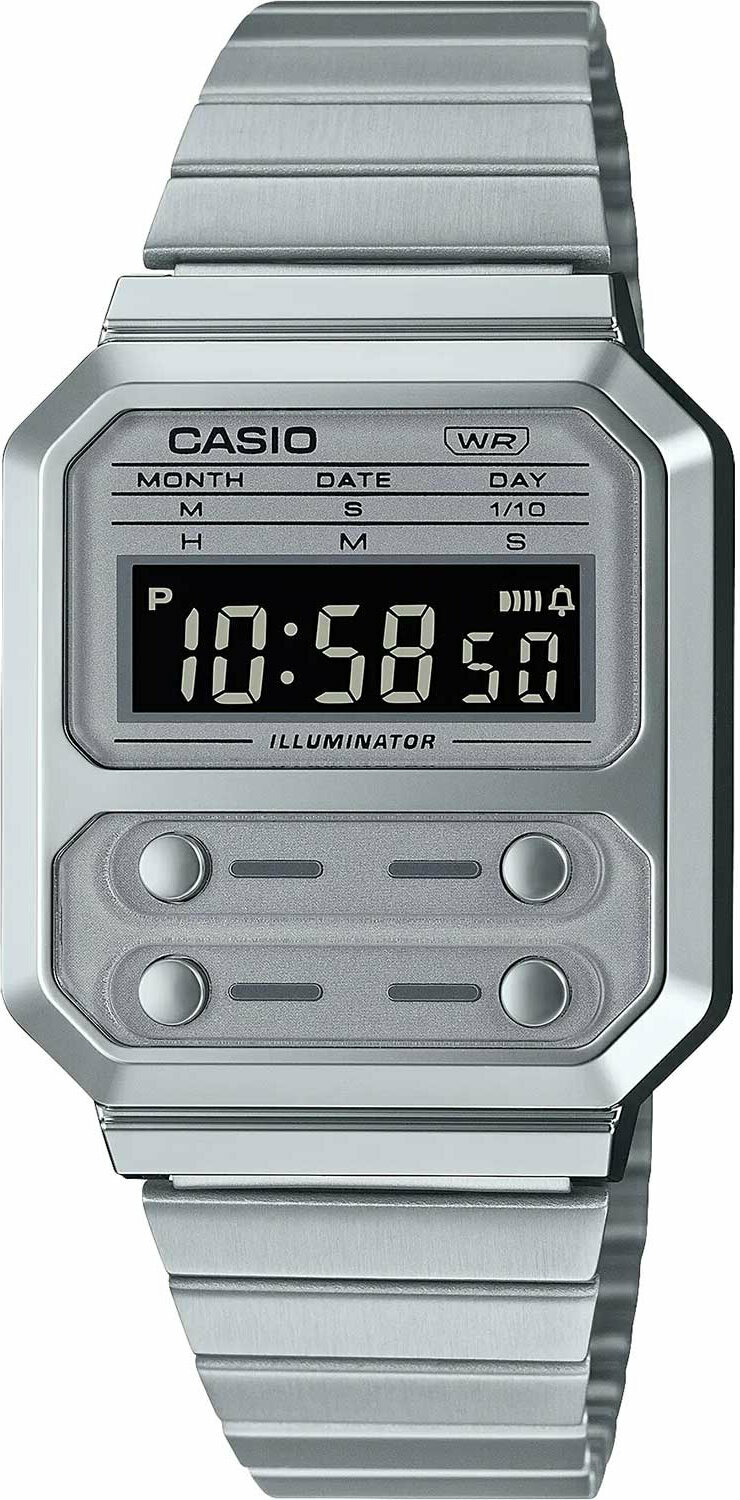 Наручные часы CASIO Vintage, серебристый