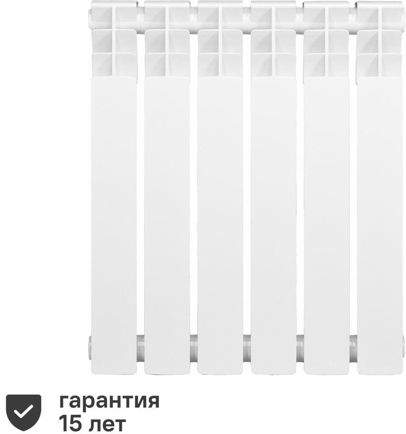 Монлан Биметал радиатор биметаллический 1" 500/80 (6 секций)
