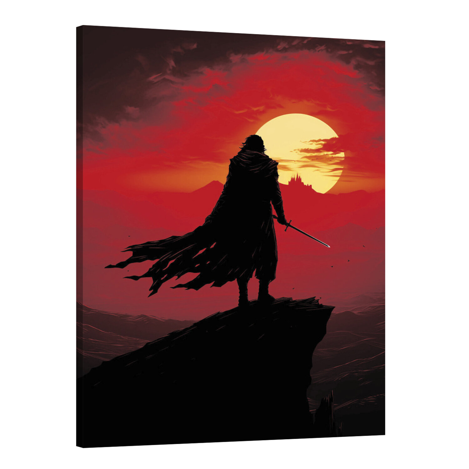 Интерьерная картина 50х70 "Берсерк: Безумие в крови"