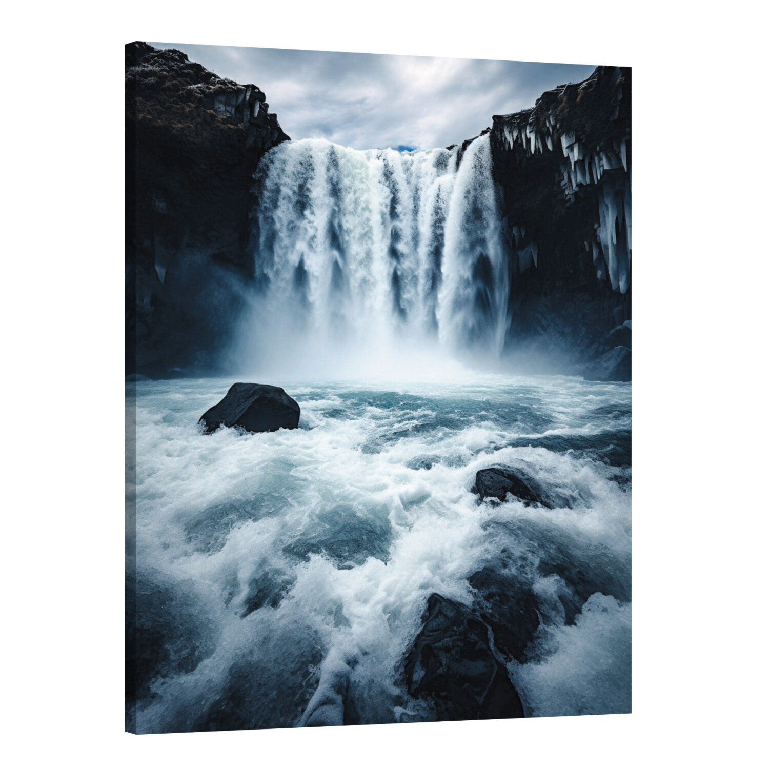 Интерьерная картина 50х70 "Звуки водопада"